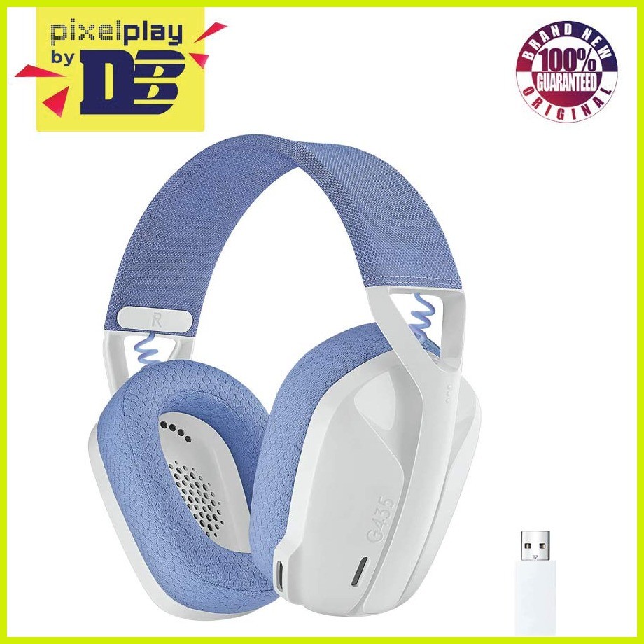 ♣ Logitech G435 Lightspeed Wireless Gaming Headset (White) | Shopee ...
