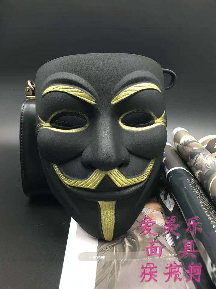 V For Vendetta Mask Full Face Male Halloween Cos Masquerade Adult Party ...
