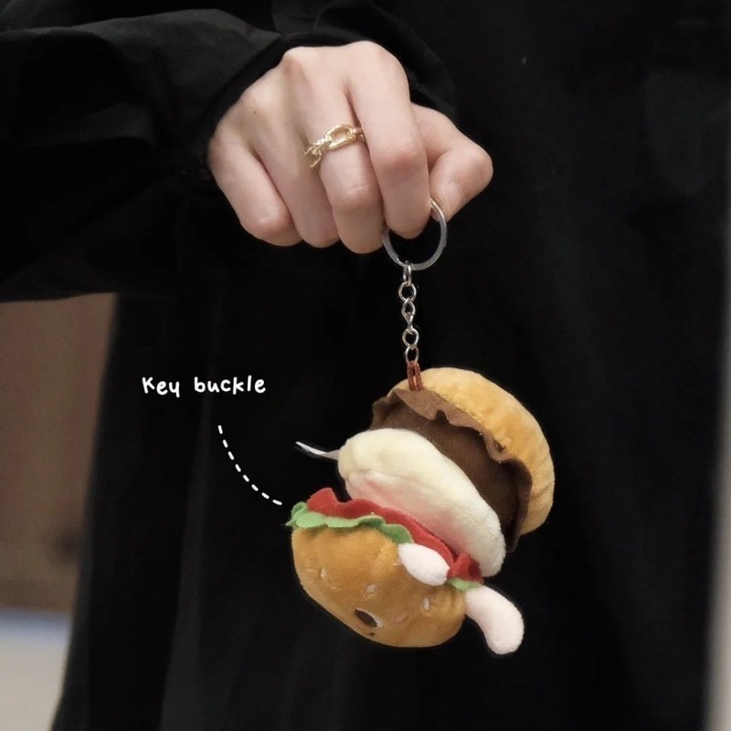 Kawaii Food Hamburger French Fries Plush Doll Soft Stuffed Plush ...