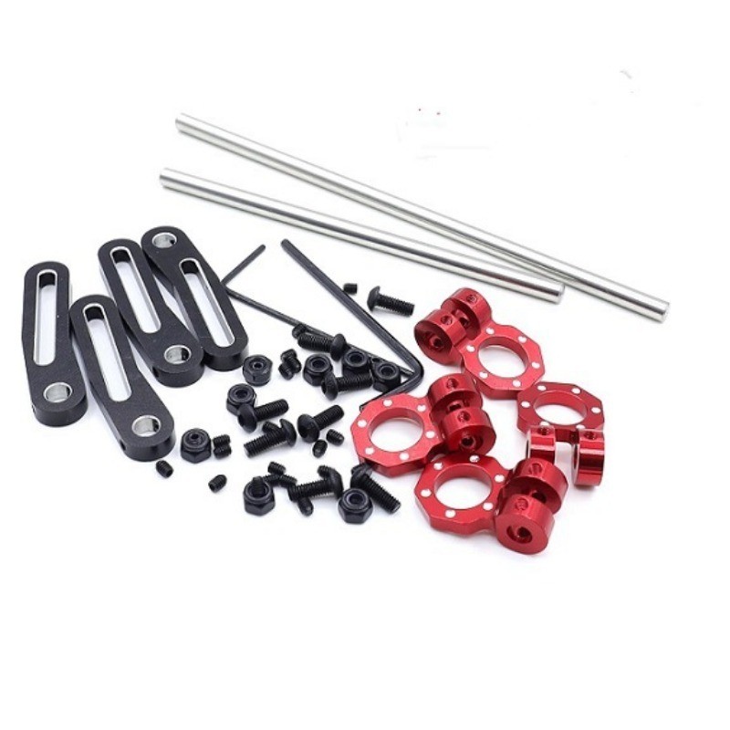 1/10 RC Bumper Mount CNC Aluminum Alloy Front Rear Modular Bumper Set ...