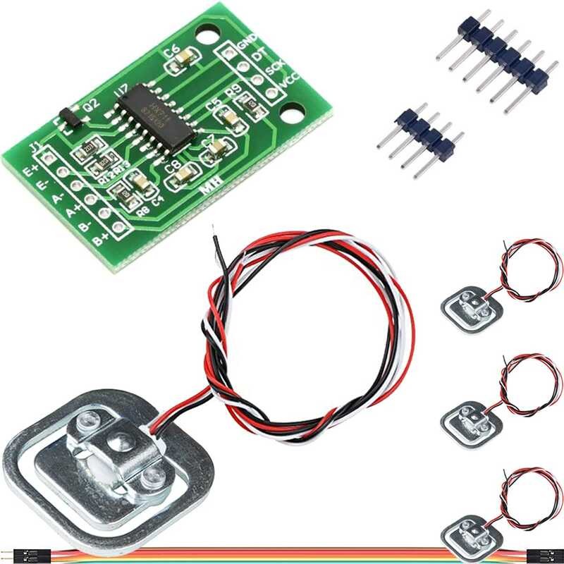 4PCS 50KG DAOKAI Load Cell Human Body Weighing Resistor Voltage Strain ...