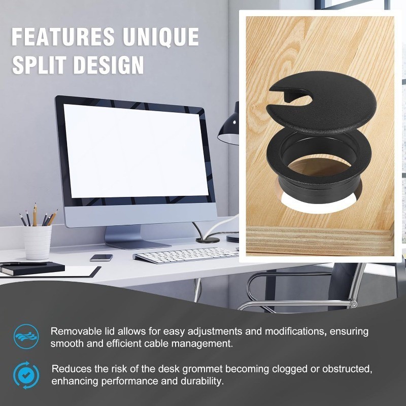 50/60MM Durable Computer Table Cable Organizer/ Household Desk Wire ...