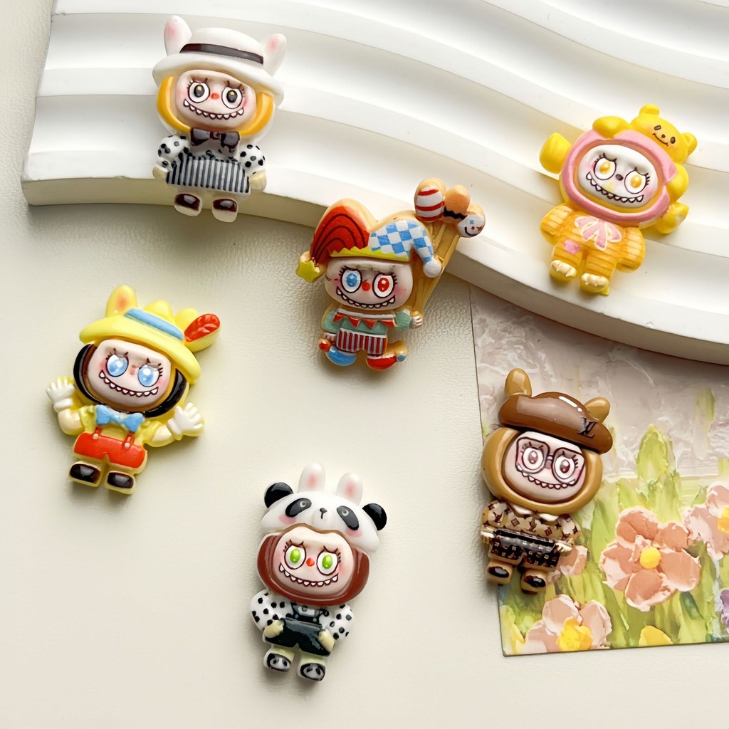 Cartoon Labubu Crocs Jibbitz Doll Jibitz Croc Diy Shoe Charms Resin ...