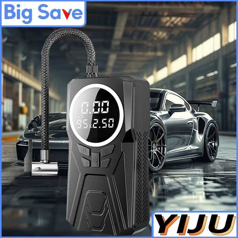 A 6000Mah Air Compressor 7.4V 150Psi Electric Wireless Portable Tire ...