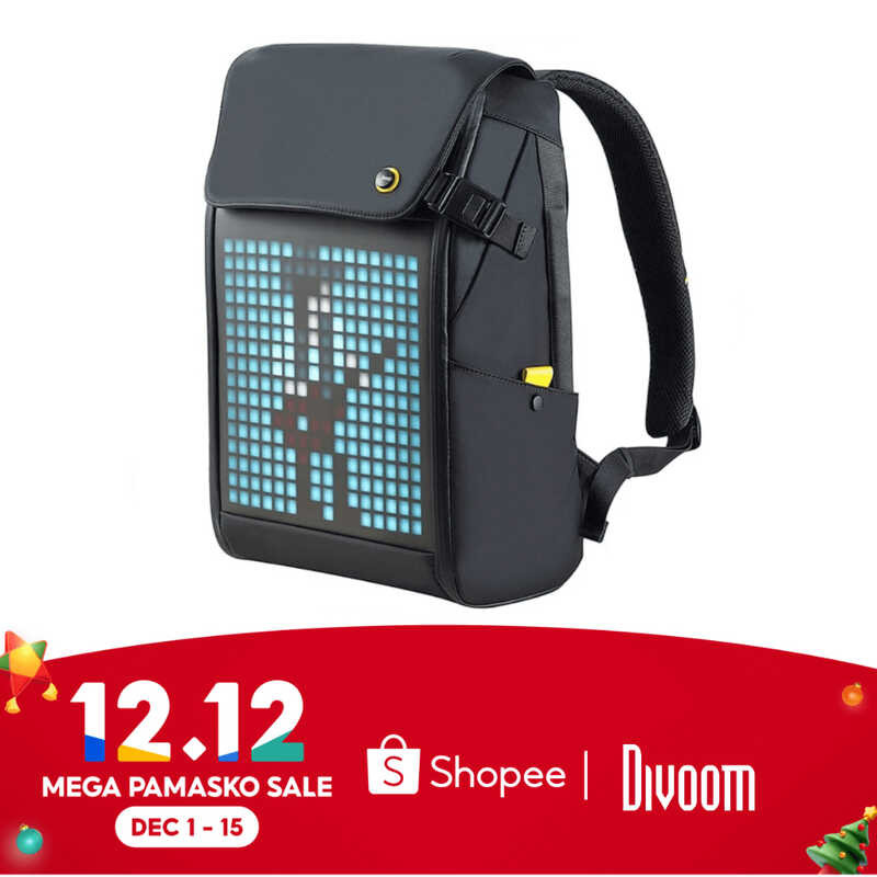Divoom Backpack-M Waterproof Backpack With Adjustable Led Screen ...