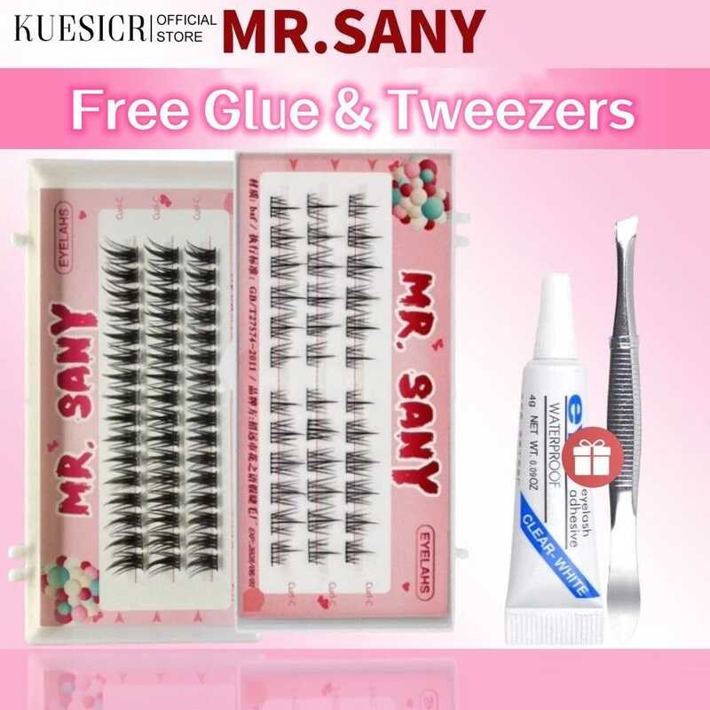 KUESICR 【Free Gift】Mr.Sany Segmented False Eyelashes Reusable C Curl ...