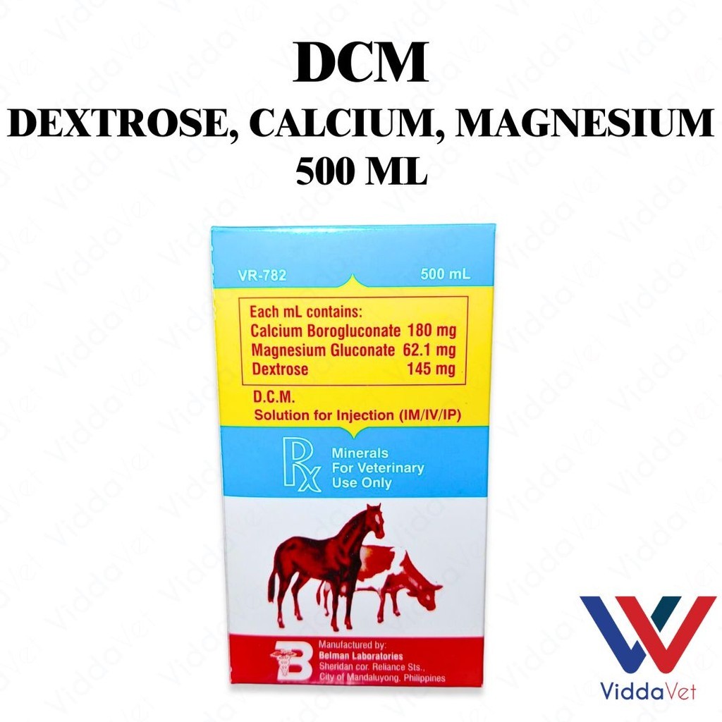 500ML DCM Panghayop Solusyon ng Dextrose, Calcium, Magnesium ng Belman ...