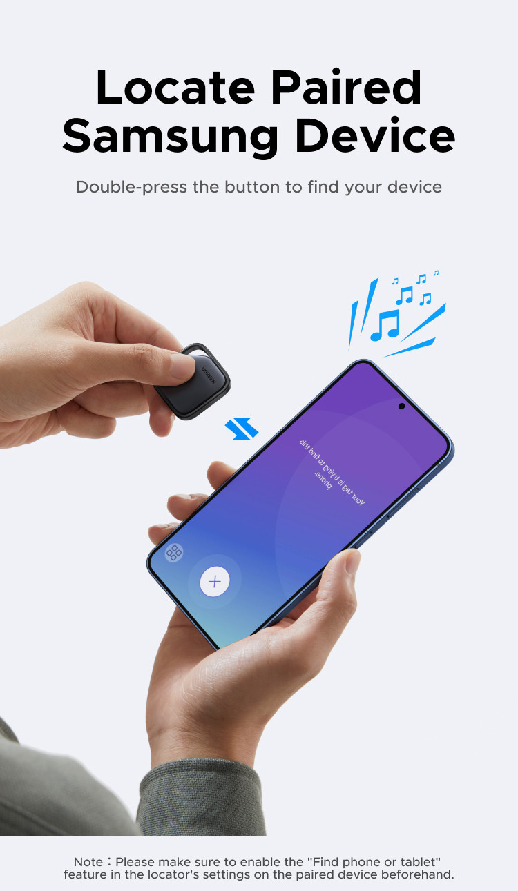 UGREEN Tracker Samsung Locator Work with SmartThings Global Position ...