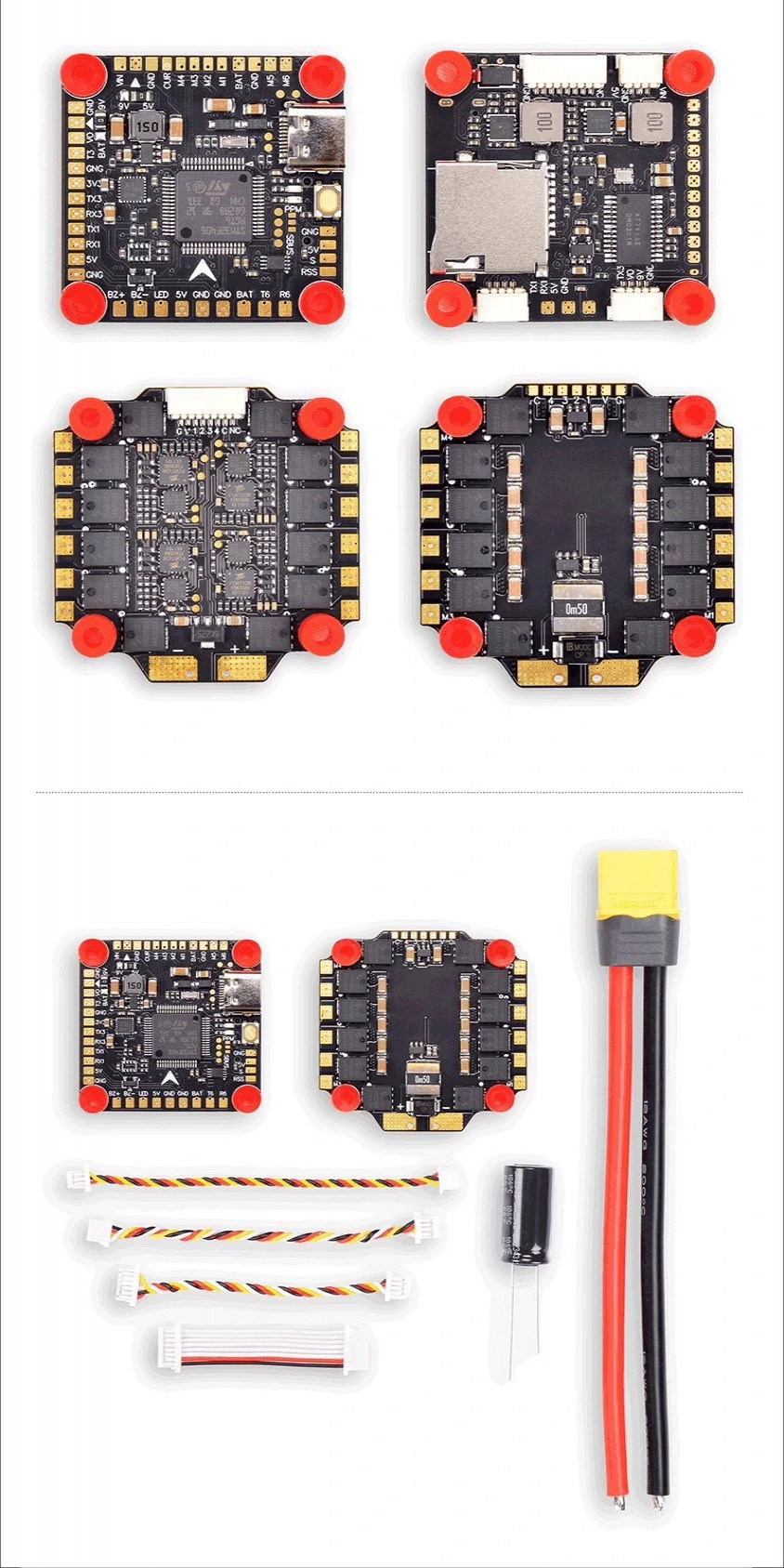 F405 F4 V3S PLUS 55A 65A ESC Flight Controller Tower Set for Freestyle ...
