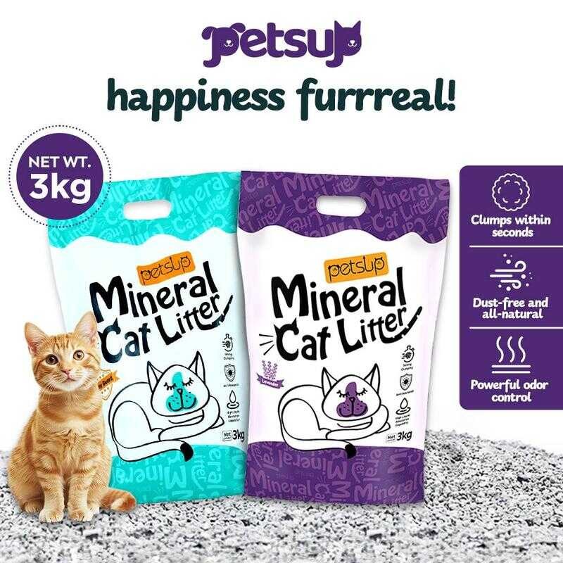 Petsup Cat Mineral Litter Sand 3Kg – Quick Clumping & Maximum ...