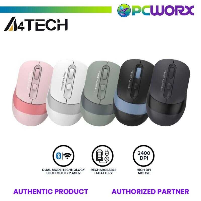 A4tech Fstyler Fb10c Dual Mode Rechargeable Wireless Mouse | Shopee ...