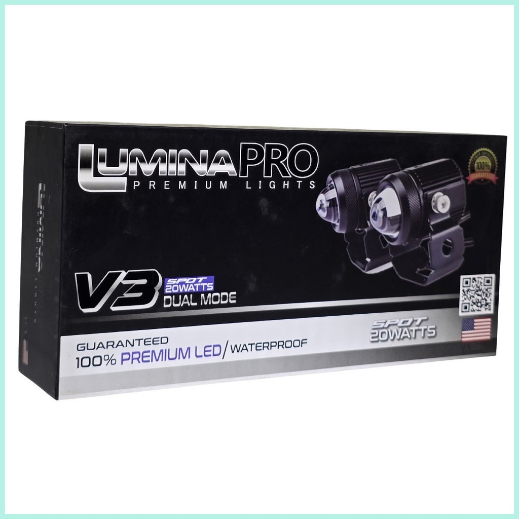 LUMINA PRO MINI DRIVING LIGHT V3 (White/Yellow) | Shopee Philippines
