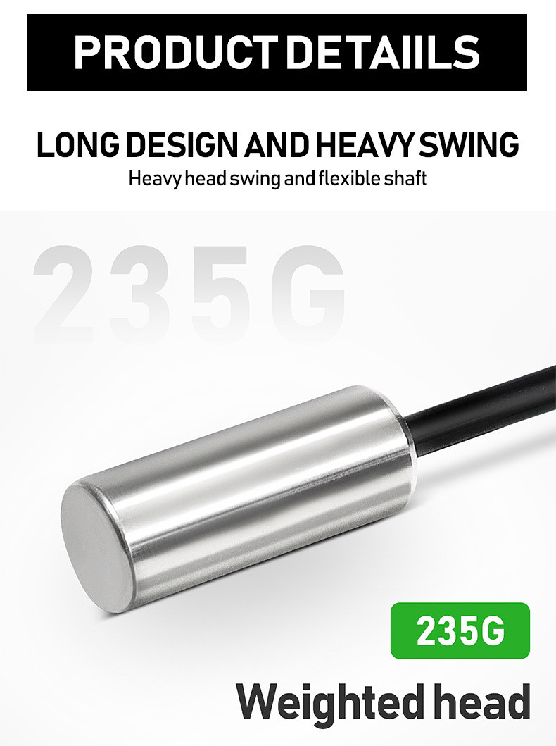 Golf Swing Speed Trainer with Weighted Iron Head - Portable Swing ...