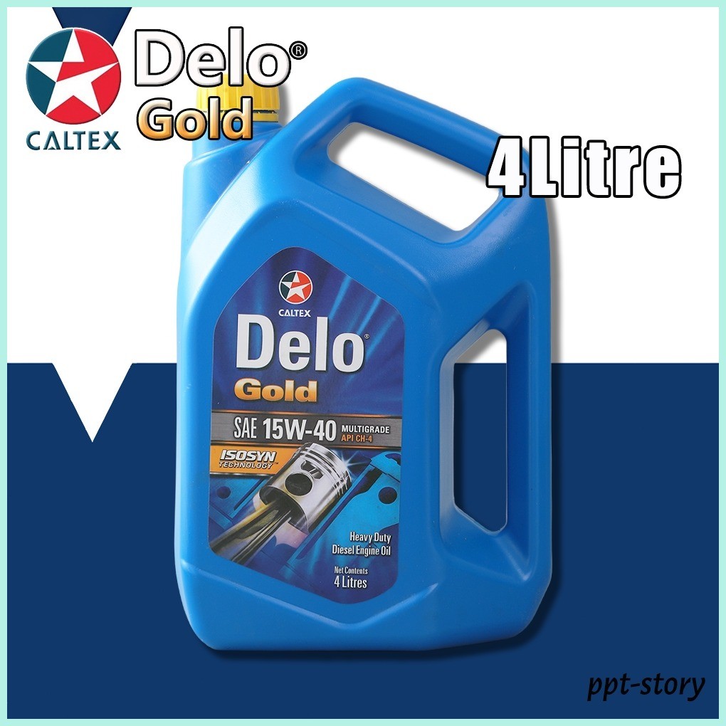Caltex Delo Gold Engine Oil 15W40 CH-4 1-4L Multigrade Isosyn ...
