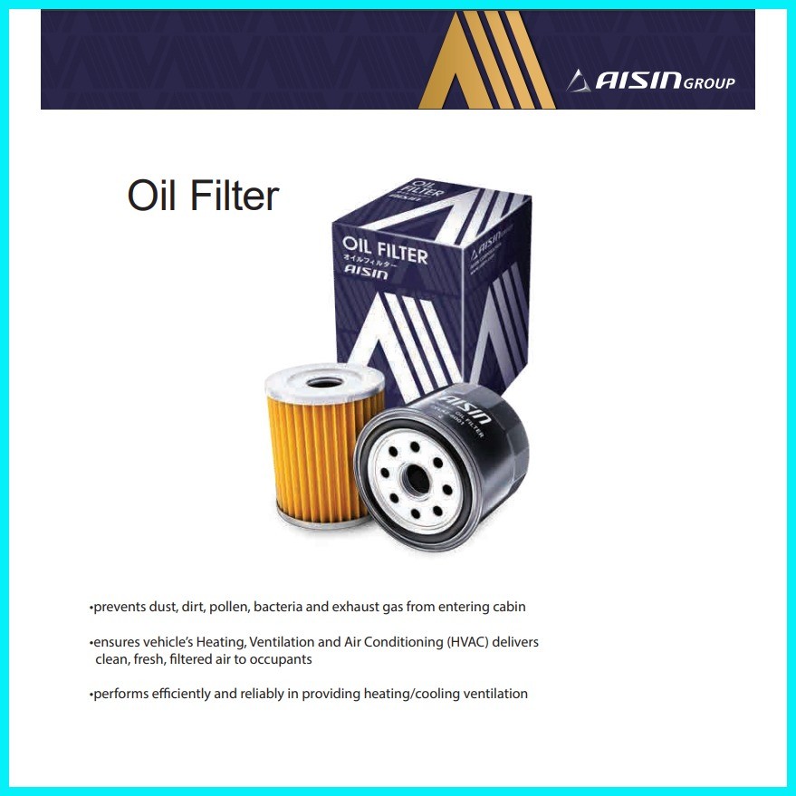 AISIN Oil Filter for ISUZU HI-LANDER, CROSSWIND 4JA1, 4JB1, FUEGO ...