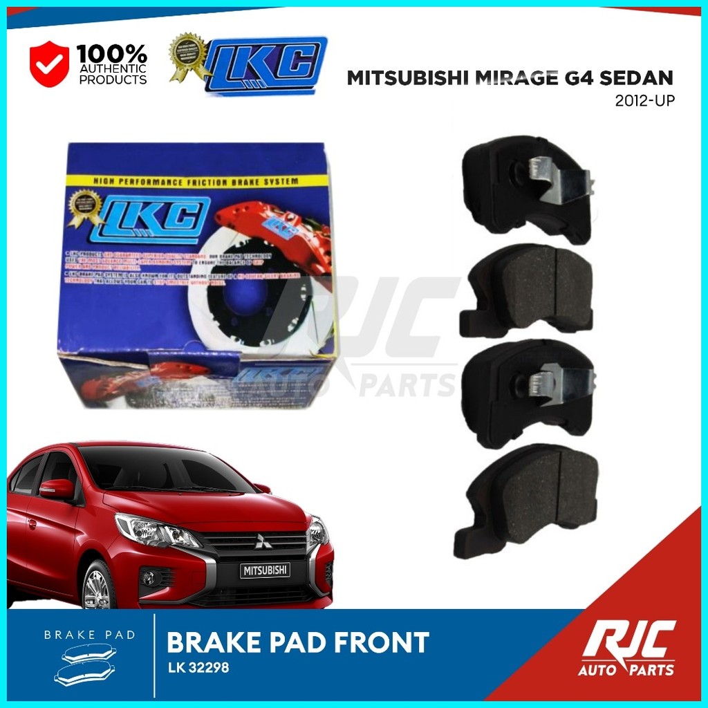 LKC BRAKE PAD MITSUBISHI MIRAGE G4 2012 LK-32298 1set | Shopee Philippines