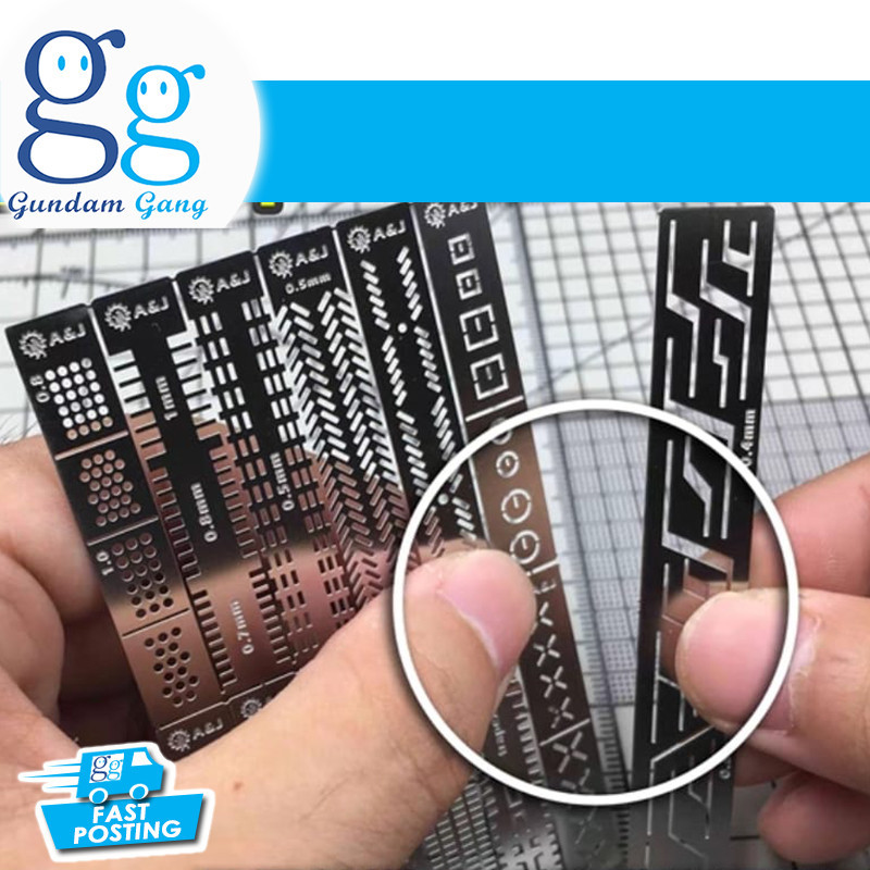 Panel Line Scribing Template Shape Crafting Ruler [Gundam Gang ...