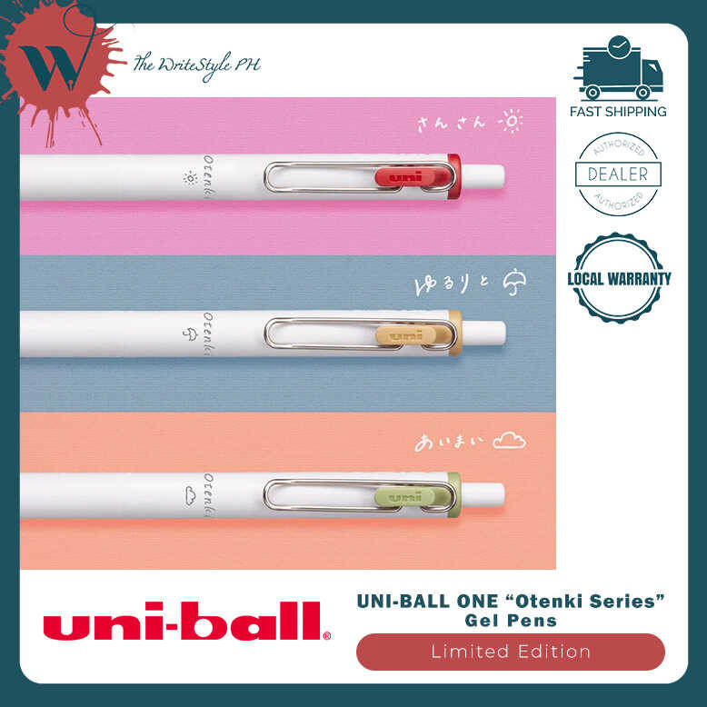 Uni-ball One Gel Pens (Otenki Series) Limited Edition Sets ng 3 ...