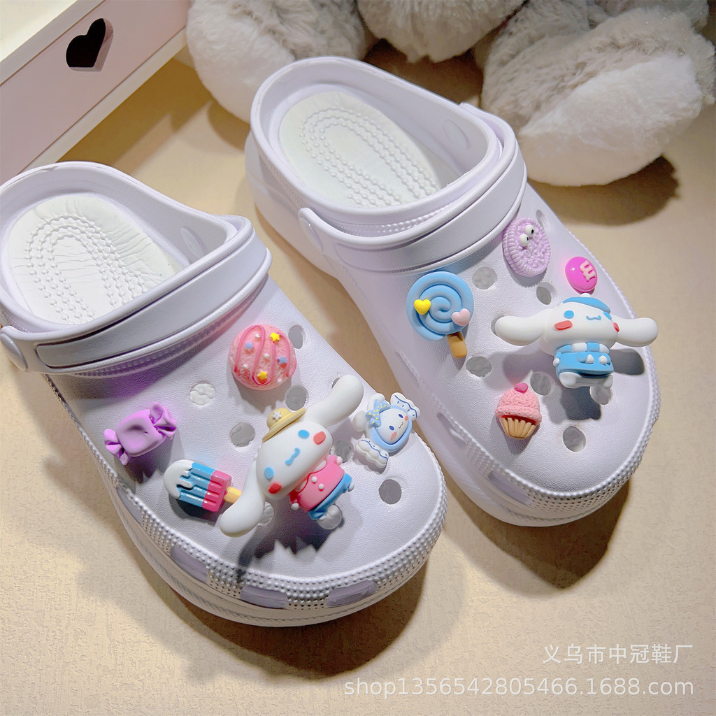 Cartoon sanrio croc jibits Set Melody Kitty Cat Shoe Charms Kuromi ...