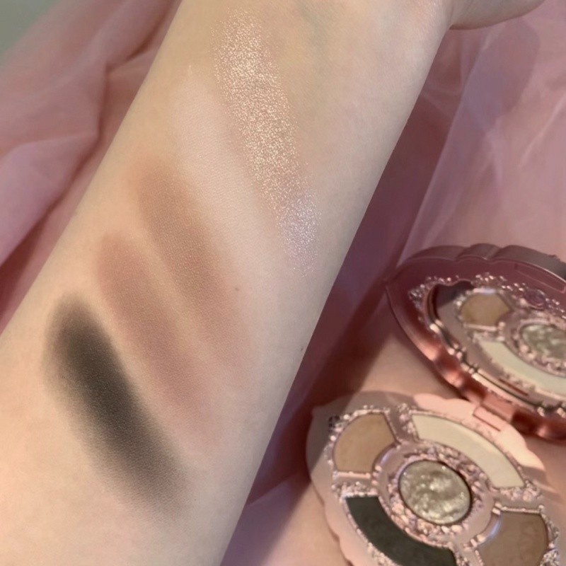 FLOWER KNOWS Eyeshadow Midsummer Night Series Five-Color Embossed Eye ...