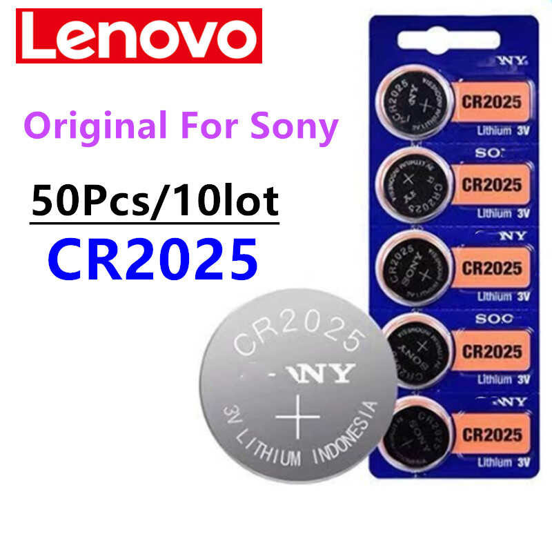 50Pcs Orihinal Φ Sony Cr2025 CR 2025 3V Lithium Battery Dl2025 Br2025 ...
