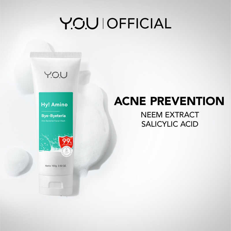 Hy COD Y.O.U Amino Bye-Byeteria Anti Bacterial Facial Wash 100g ...