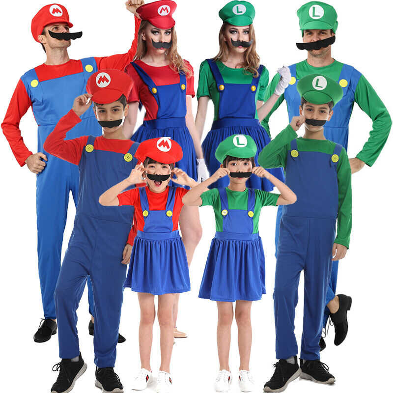 Bata Mga Super Mario Luigi Bros Halloween Costumes Cosplay Ipakita Ang ...