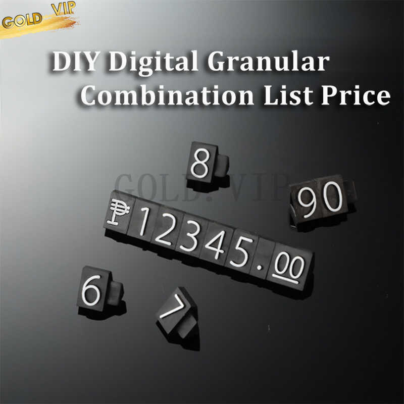 10sets Stand Tag Adjustable Number Signage Cubes Sale Price Display ...