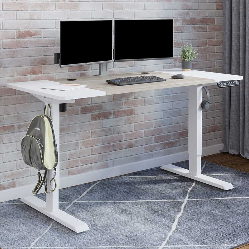 Bilbil 63 Inches 1.6M Electric Standing Desk Single Motor Desk Height ...