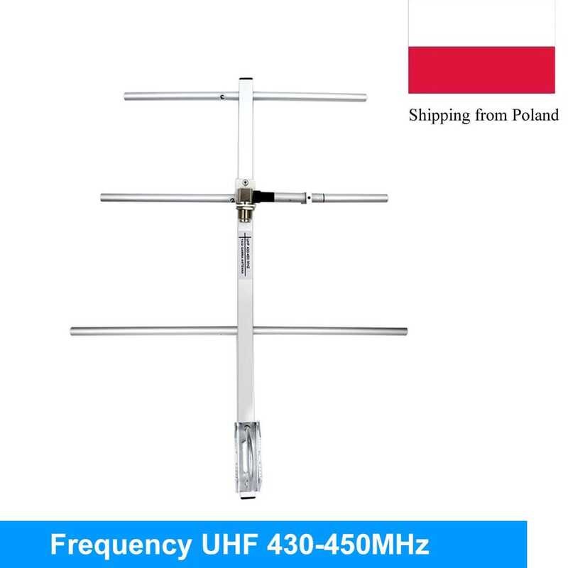 High Uhf430-450Mhz Gain 7Dbd So239 Connector Yagi Gamma Antenna Fit For ...