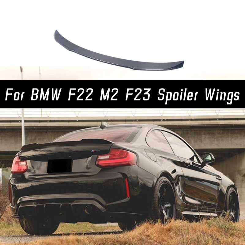 For 2 Series F22 M2 F23 Real Carbon Fibe Rear Trunk Ducktail Spoiler ...