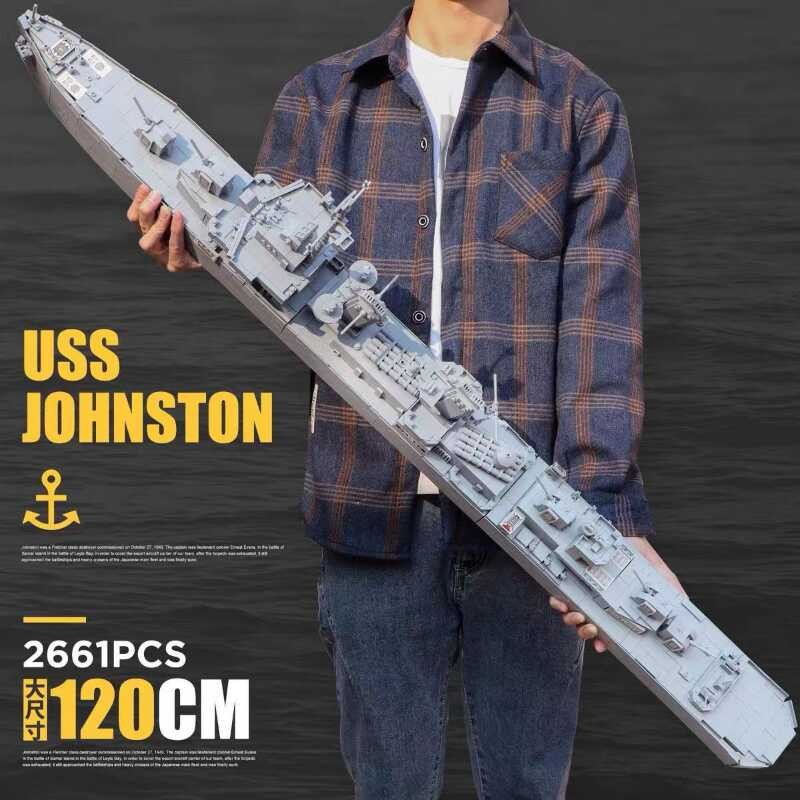 Ww2 Warship 2 Building Bloc Battleship Model Kit Soldier Weapon Boat ...