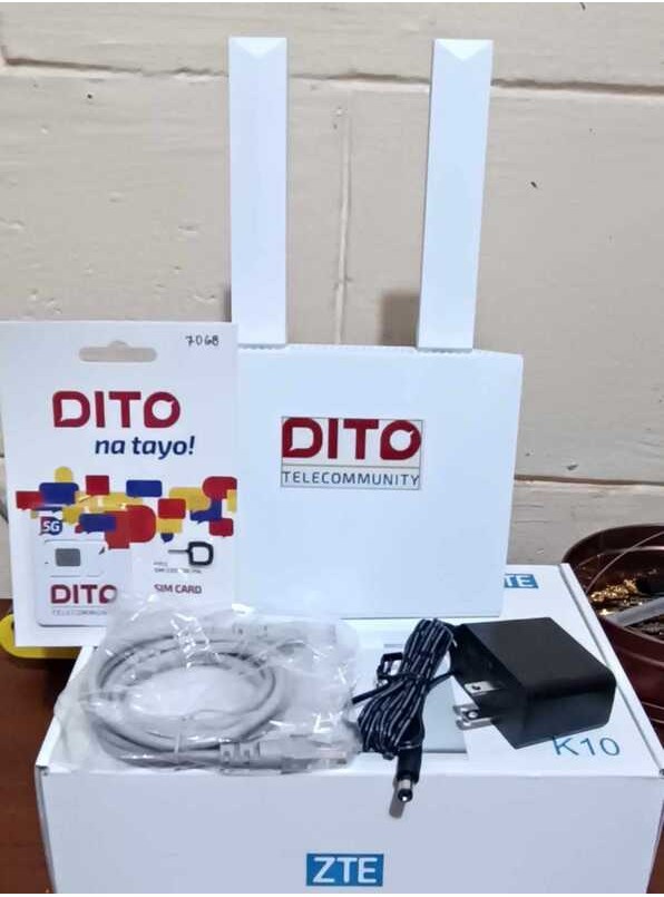 K10 ZTE DITO PREPAID WIFI MODEM 4G DITO LOCK FREE 70Gb UPON ACTIVATION ...