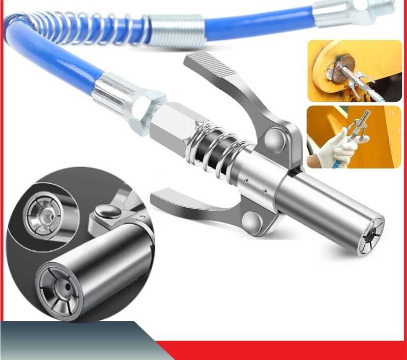 10000 PSI Gun Coupler Heavy-Duty original locking grease coupler Quick ...