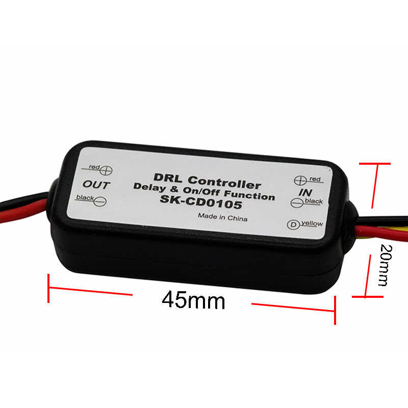 LED Car DRL Auto Daytime Running Relay Harness Dimmer On/Off Fog Light Controller Start Power ...