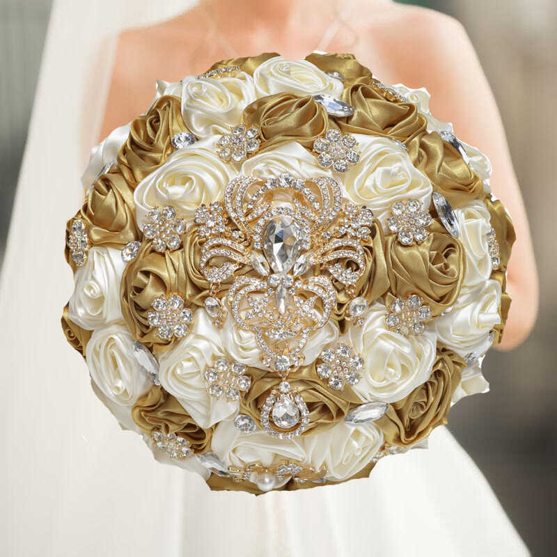 Gold ☆ Wedding Bouquets For Bride | Shopee Philippines