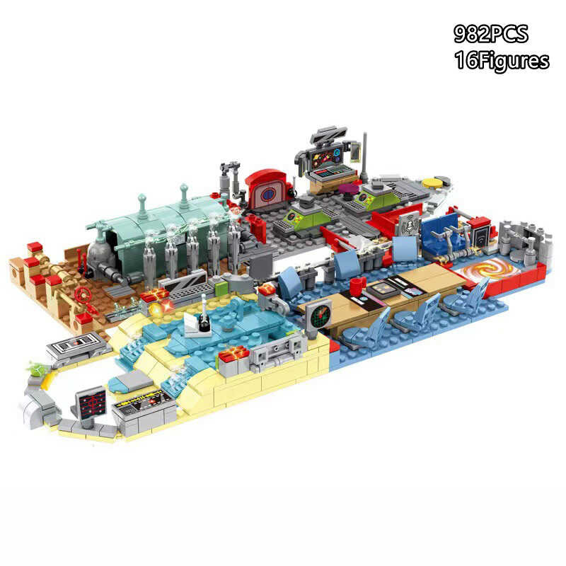 ZXH Space Combat Base Capsule Alien Game Building Bloc Doll Model Bric ...