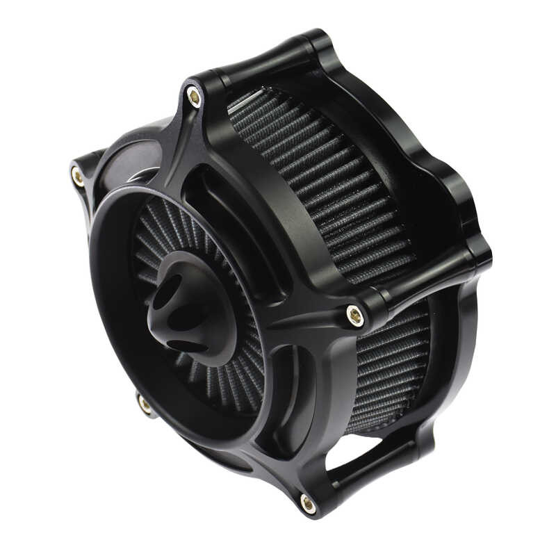 ZXH Motorcycle Turbine Spike Air Cleaner Air Intake Filter System Kit ...
