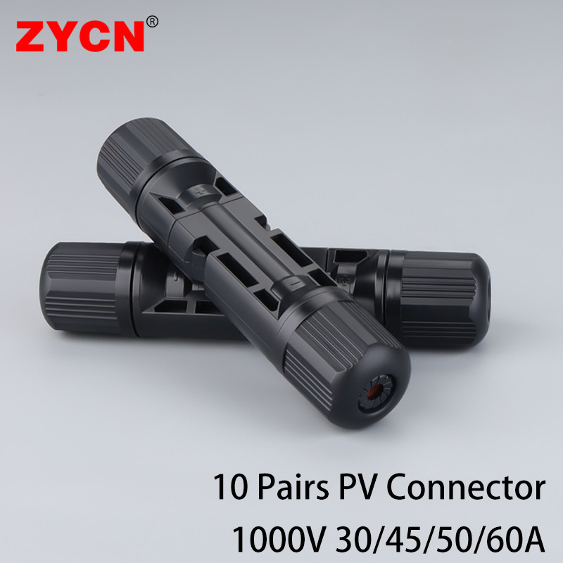 10 Pairs Ip68 PV Solar Connector Plug Cable Male Female Panels And ...