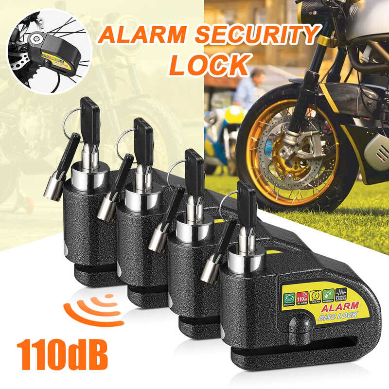 ZXH Alarm Lock Security Anti-Theft Disc Brake 110Db Para Sa Yamaha ...