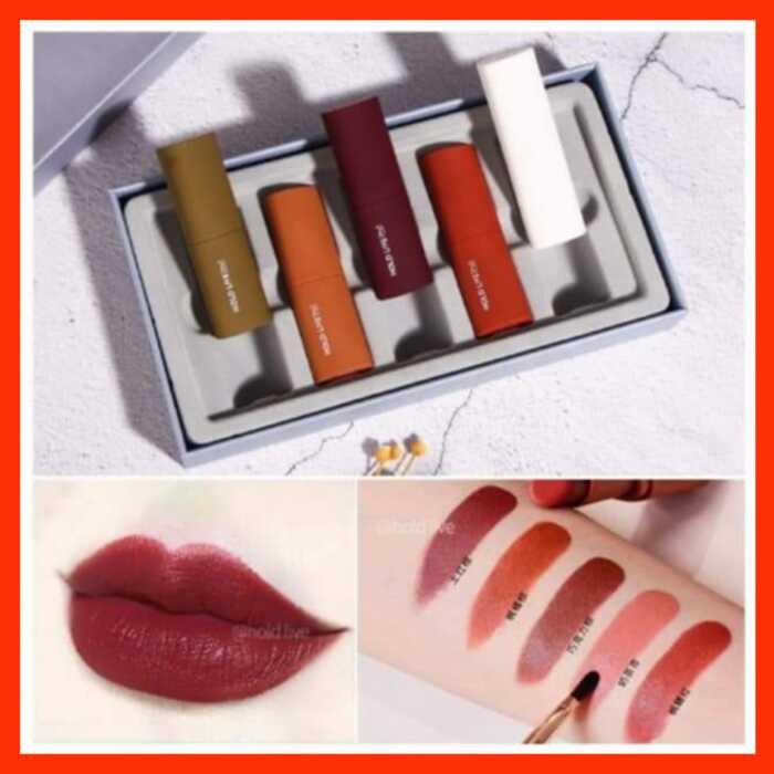 VEET AUTHENTIC MOUSSE MATTE LIPSTICK 5 PIECES IN 1 SET BY SAVEWISEPH ...