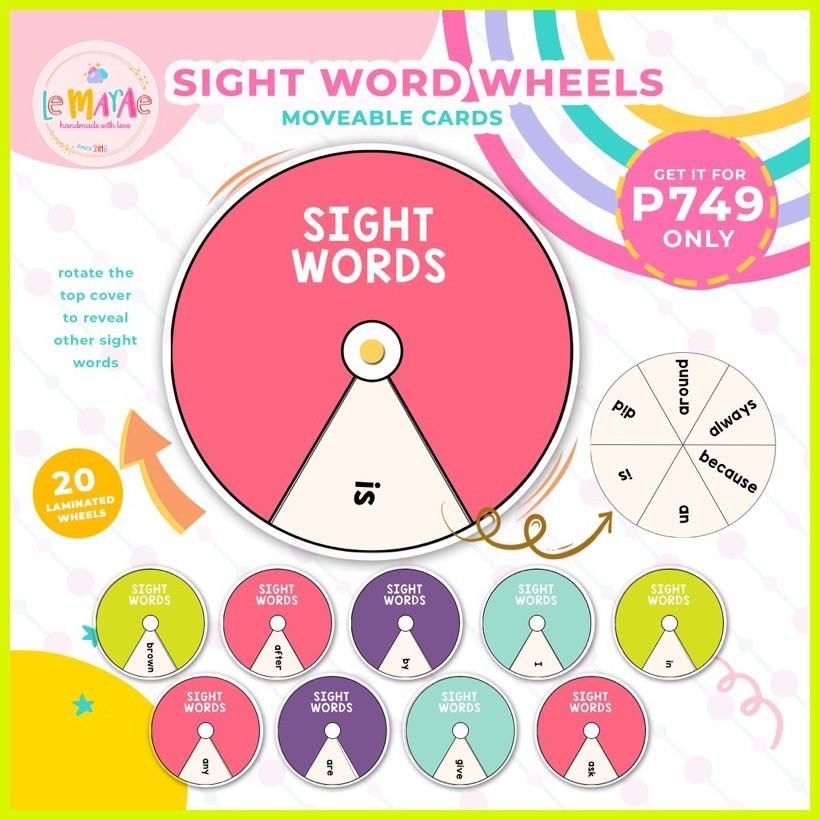 READING WHEELS ALPHABET WHEELS ABC Wheels Alpabetong Tagalog Wheels ...
