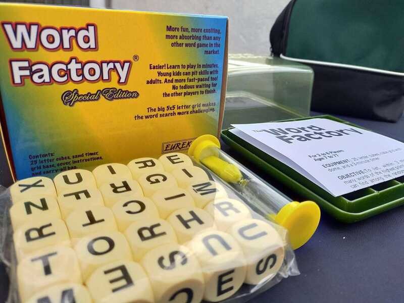 Original Word Factory With Bag Set 5X5 Grid And 25 Letter Cubes ...
