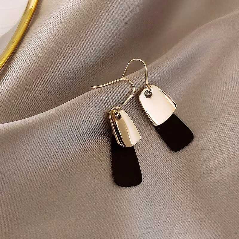 Frosted Minimalist Square 2023 New Trendy Earrings Internet Celebrity ...