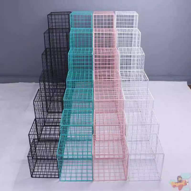 White Supermarket Display Mesh Iron Wire Grid Wall-Mounted Storage Rack ...