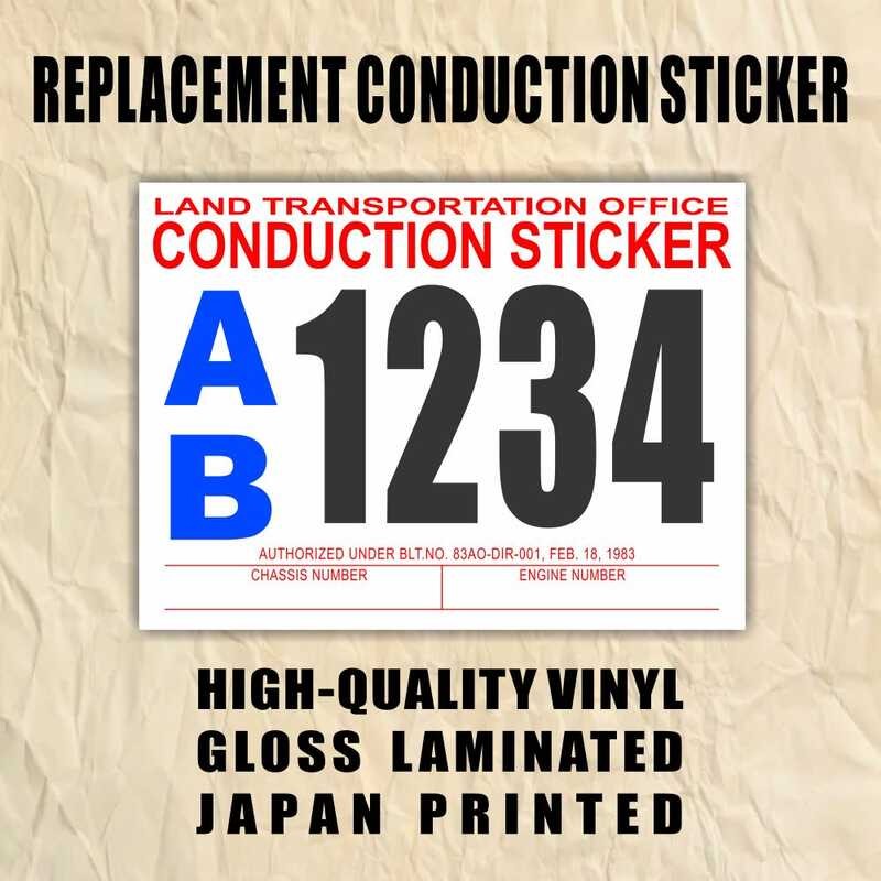 Conduction Sticker High Quality VINYL Replacement - 1 Pair (2Pcs ...