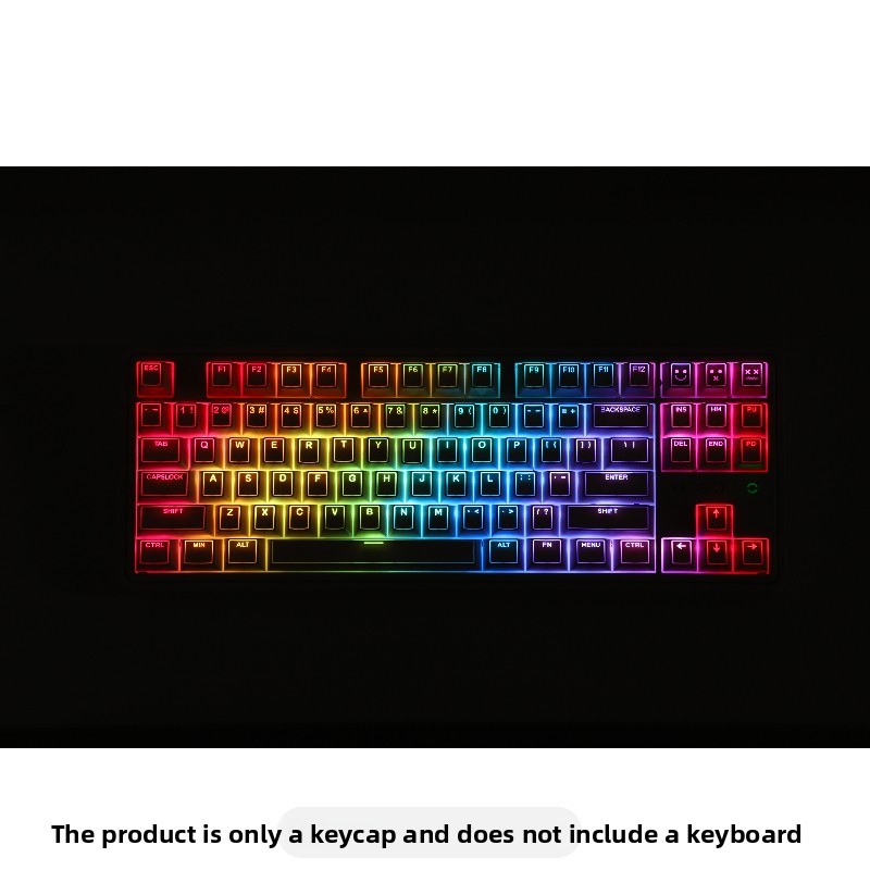 Optical Edge Black Theme Keycaps Personalized Creative Halo Characterst ...