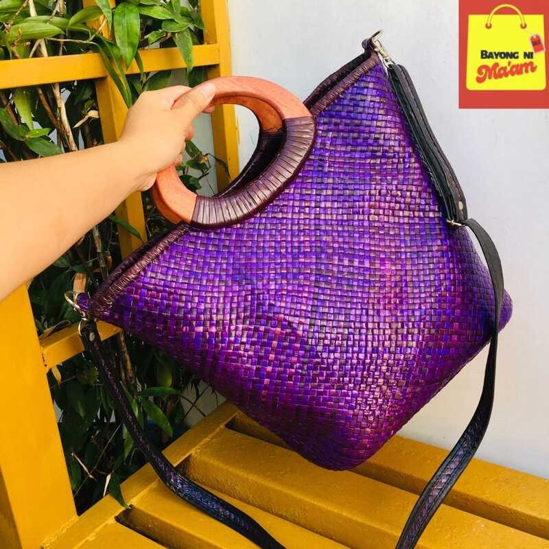 BAYONG NI Ma'am: New Elegant Plain Purple Beach Crossbody / Sling Bag ...