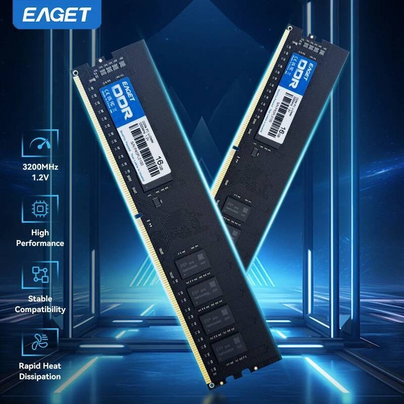 DDR4 Eaget RAM 2666MHz 3200MHz 8GB 16GB Desop 1.2V Low Voltage Computer ...