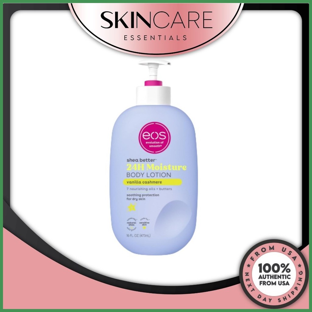 Eos Vegan Lotion Vanilla Cashmere Scent (16 fl oz) - Made with Shea Butter | Shopee Philippines